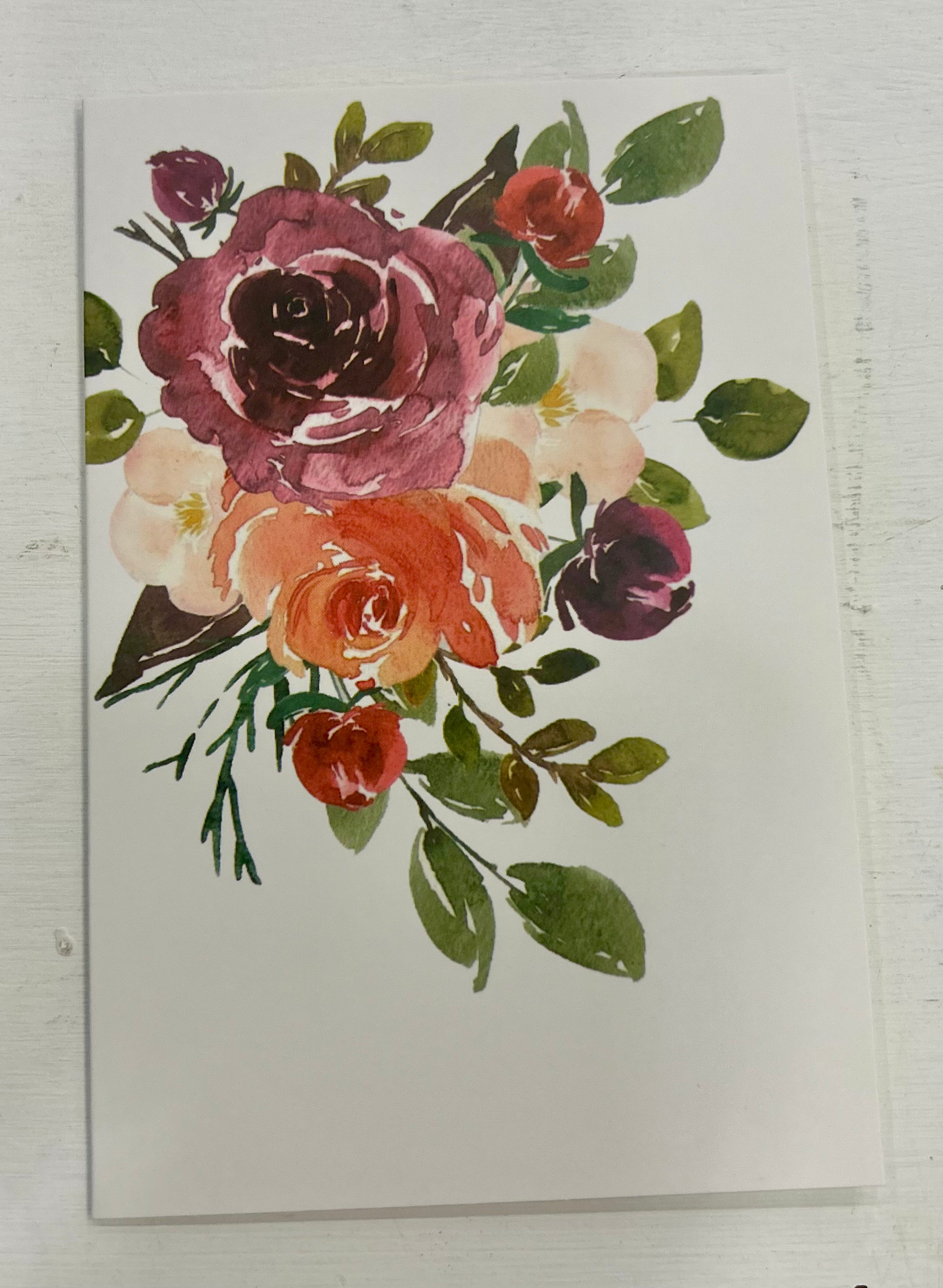 Hand written Floral Card – April Flowers